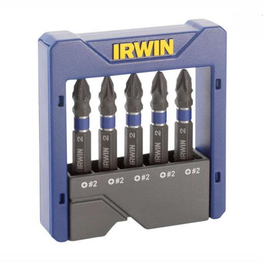 Irwin 1923435 Impact Screwdriver Bit Set 5 Piece 50mm Pz2 Kirby And